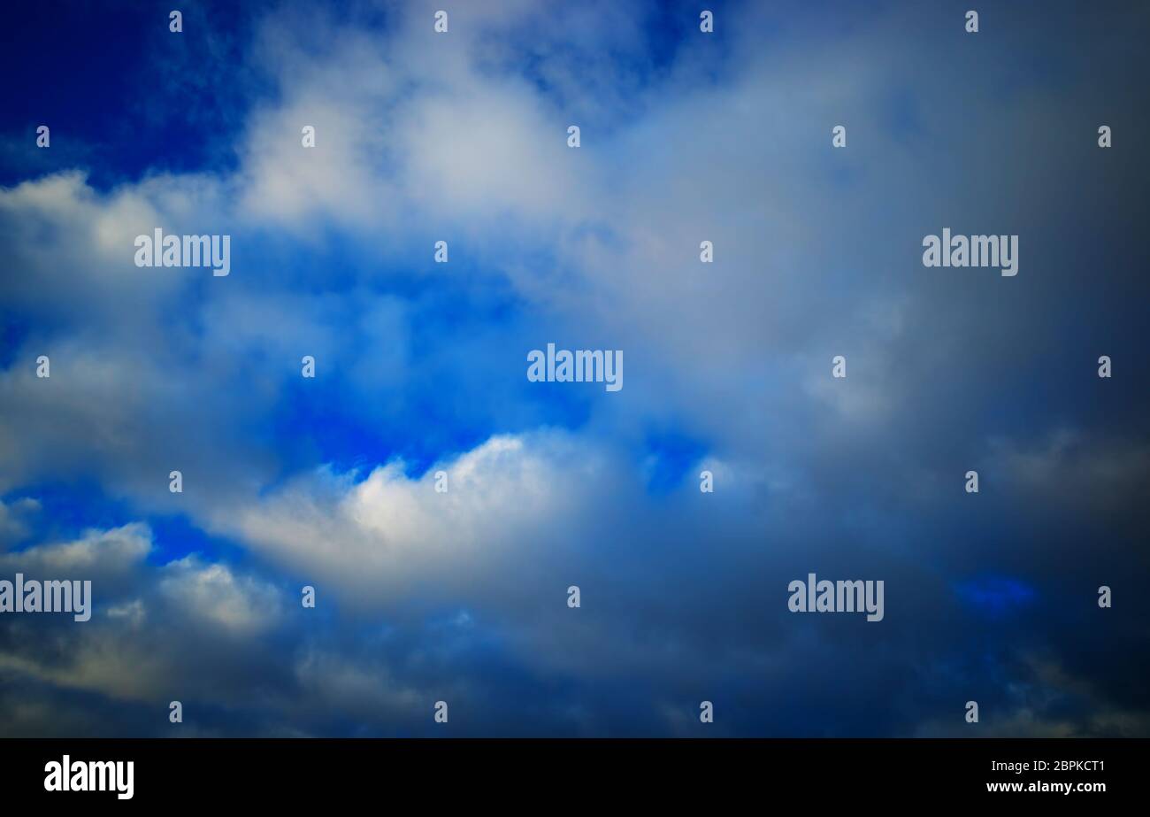 High altitude clouds nature background Stock Photo - Alamy