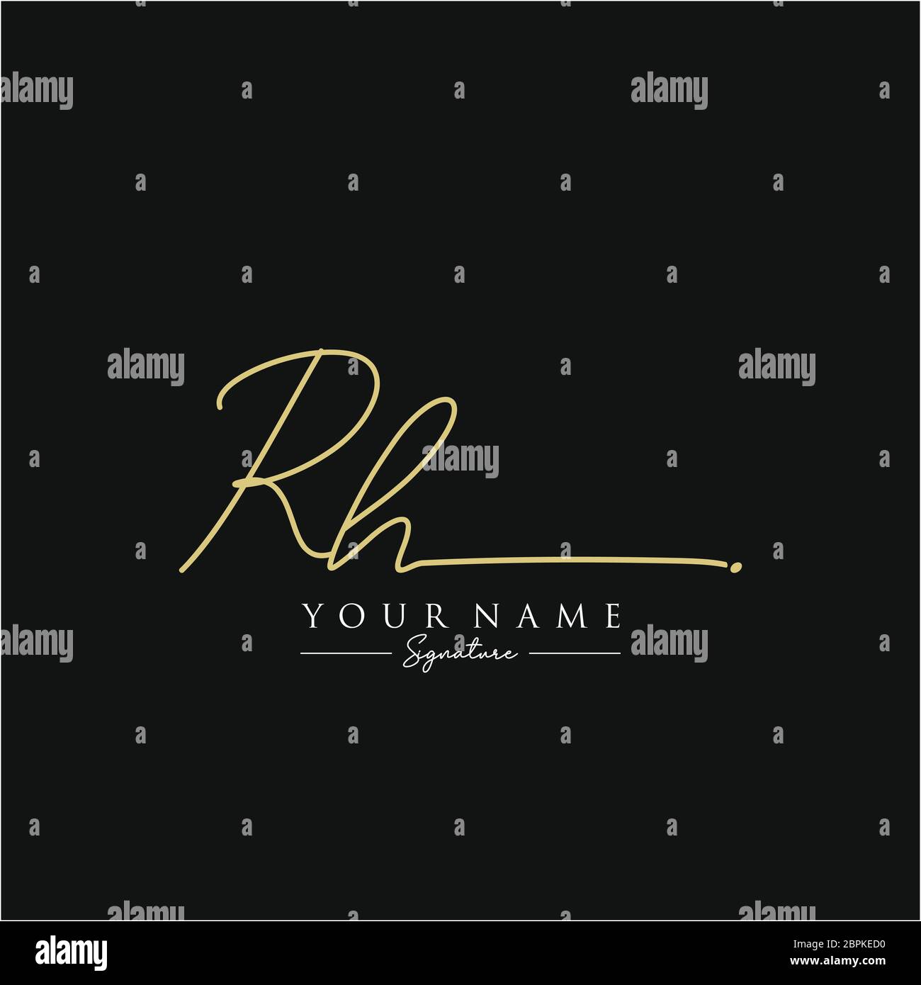 Rh signature hi-res stock photography and images - Alamy
