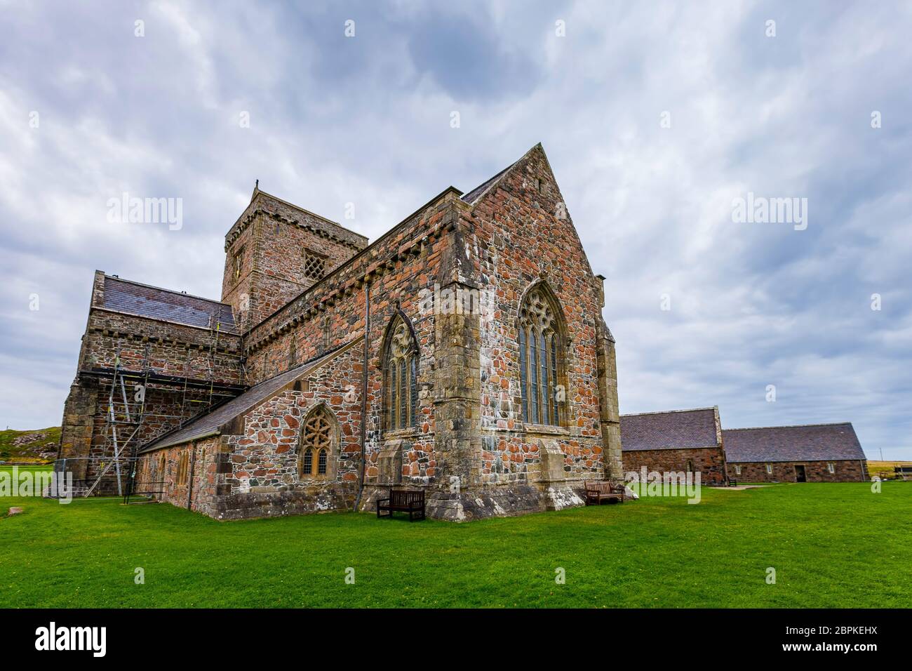 View to iona abbey hi-res stock photography and images - Alamy