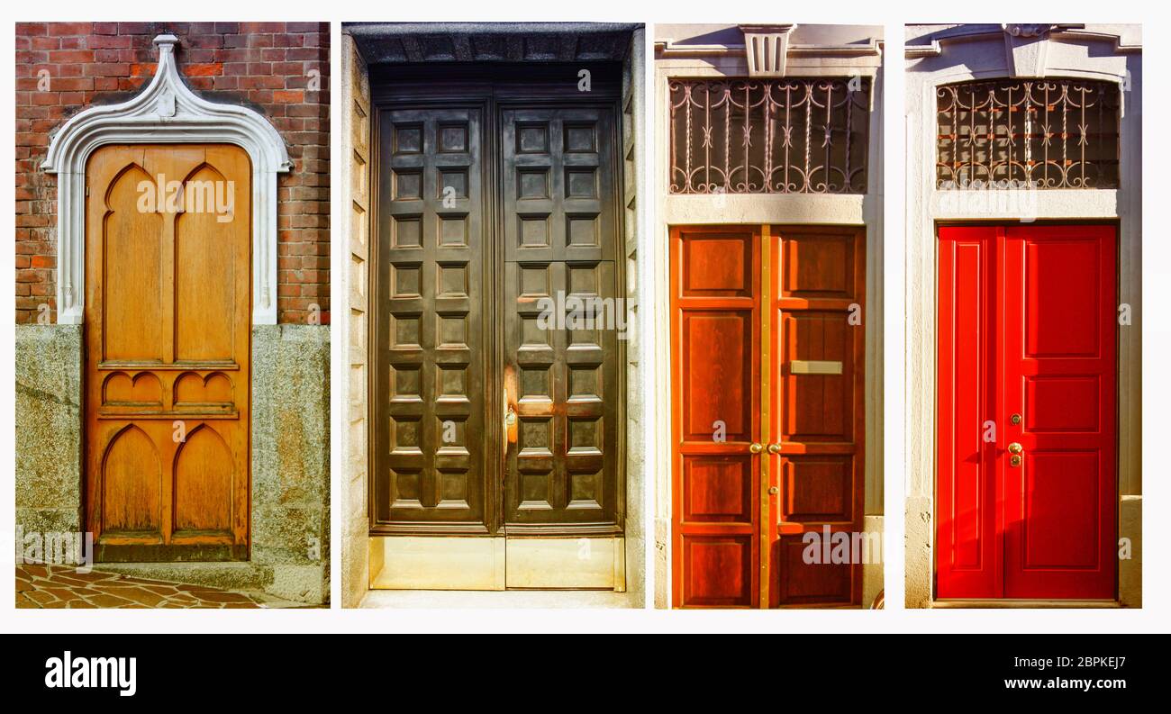 Colourful front doors hi-res stock photography and images - Alamy