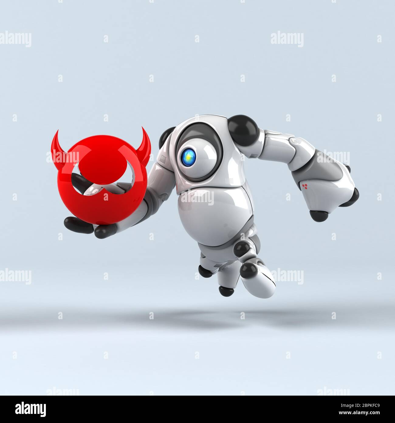 Big robot - 3D Illustration Stock Photo - Alamy