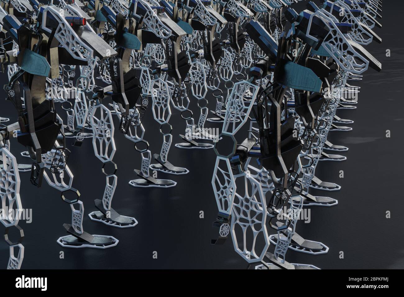 Generative robot - 3D Illustration Stock Photo - Alamy