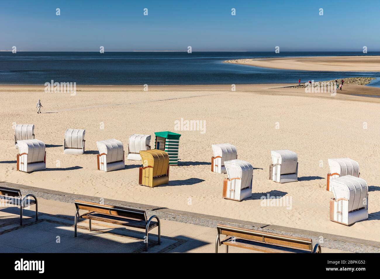 Relaxation on the beach in a beach chair Stock Photo - Alamy