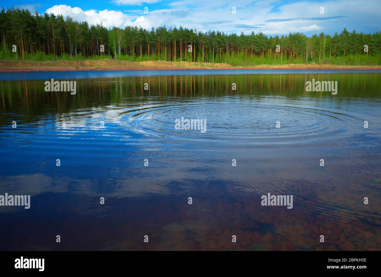Dramatic water ripples at summer river background Stock Photo - Alamy