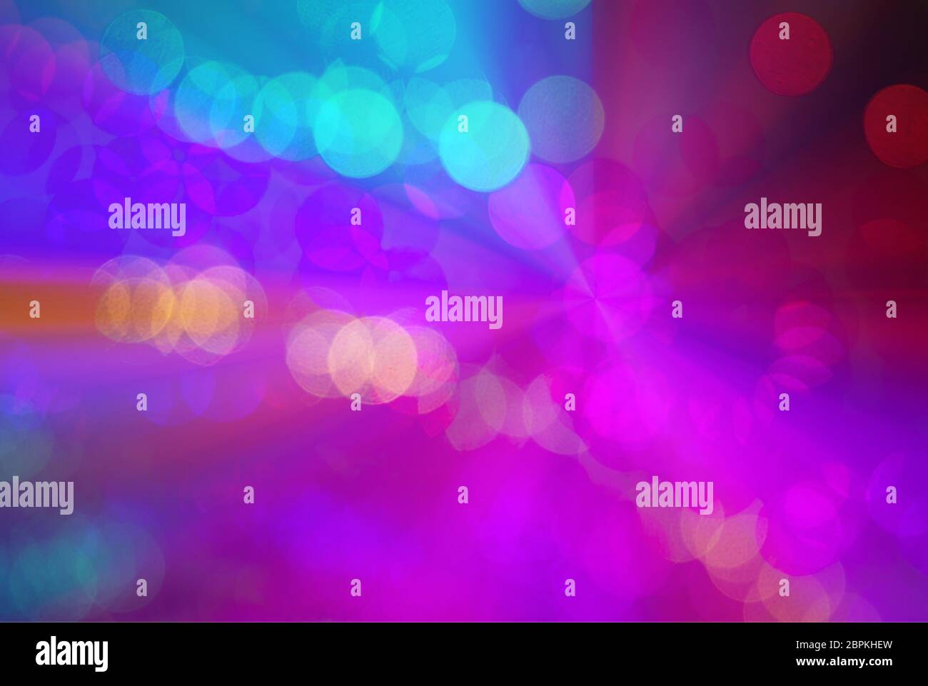 Colorful neon blast bokeh abstract background Stock Photo - Alamy