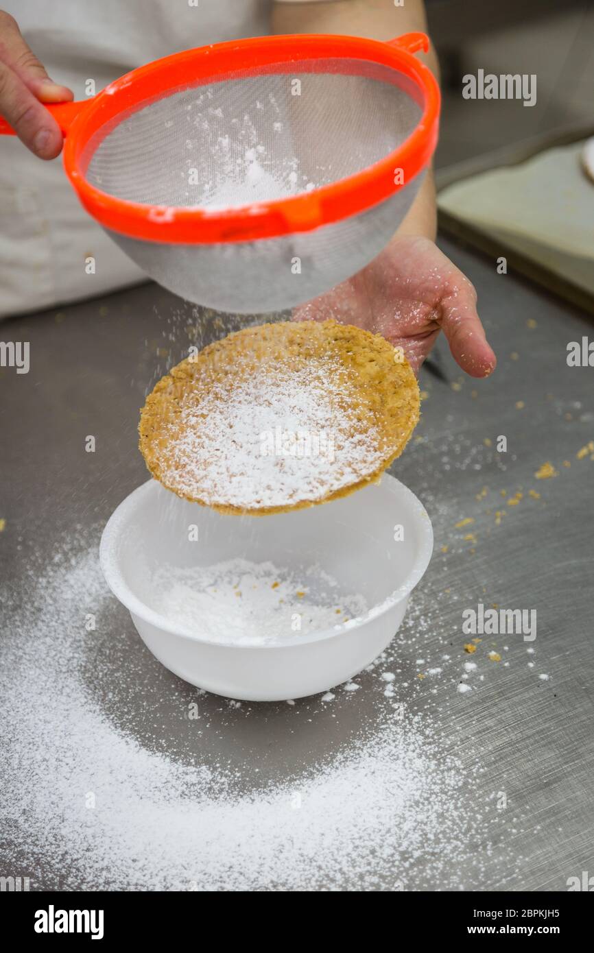 puff pastry used as a base for desserts Stock Photo - Alamy