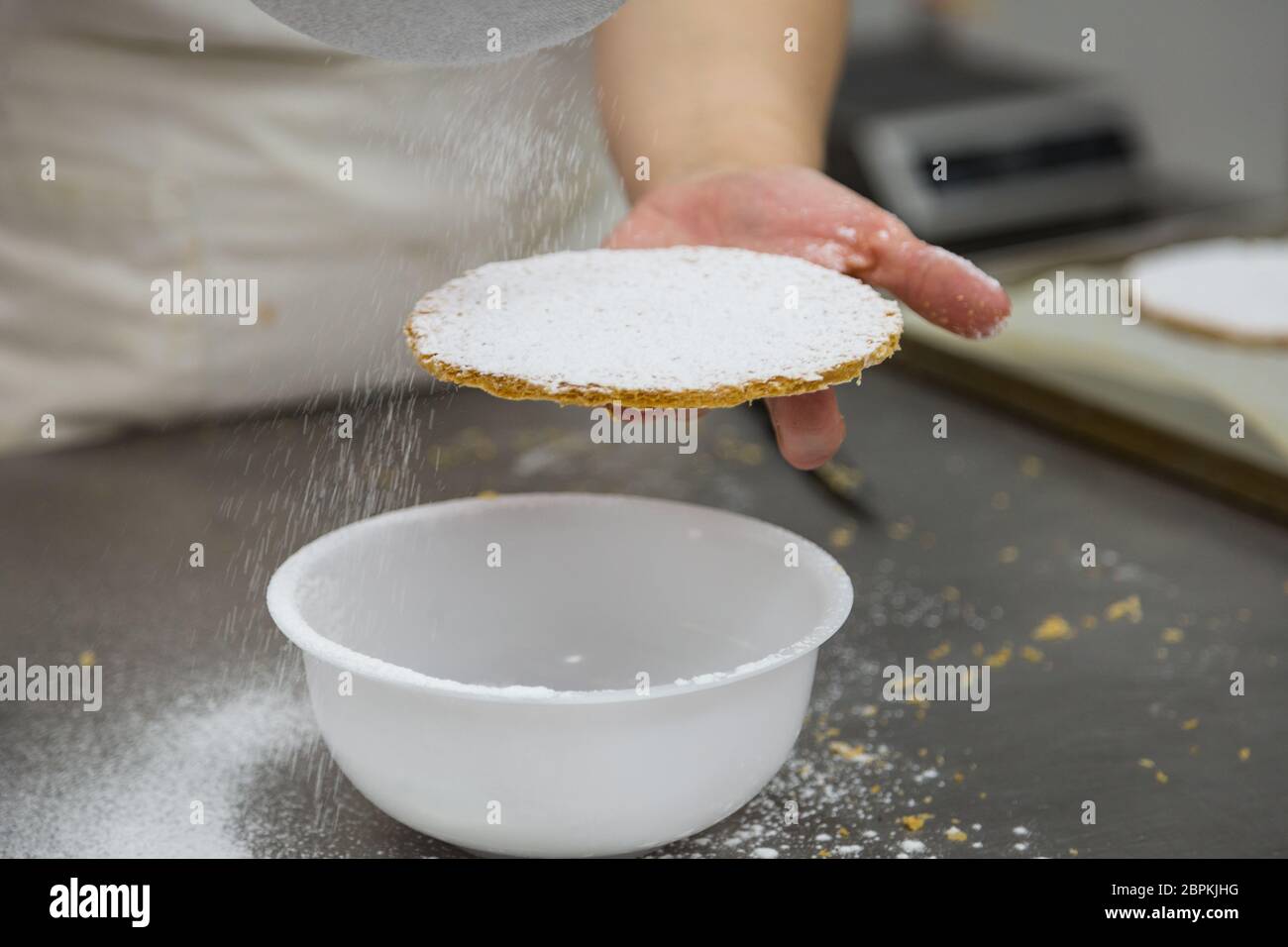 puff pastry used as a base for desserts Stock Photo - Alamy