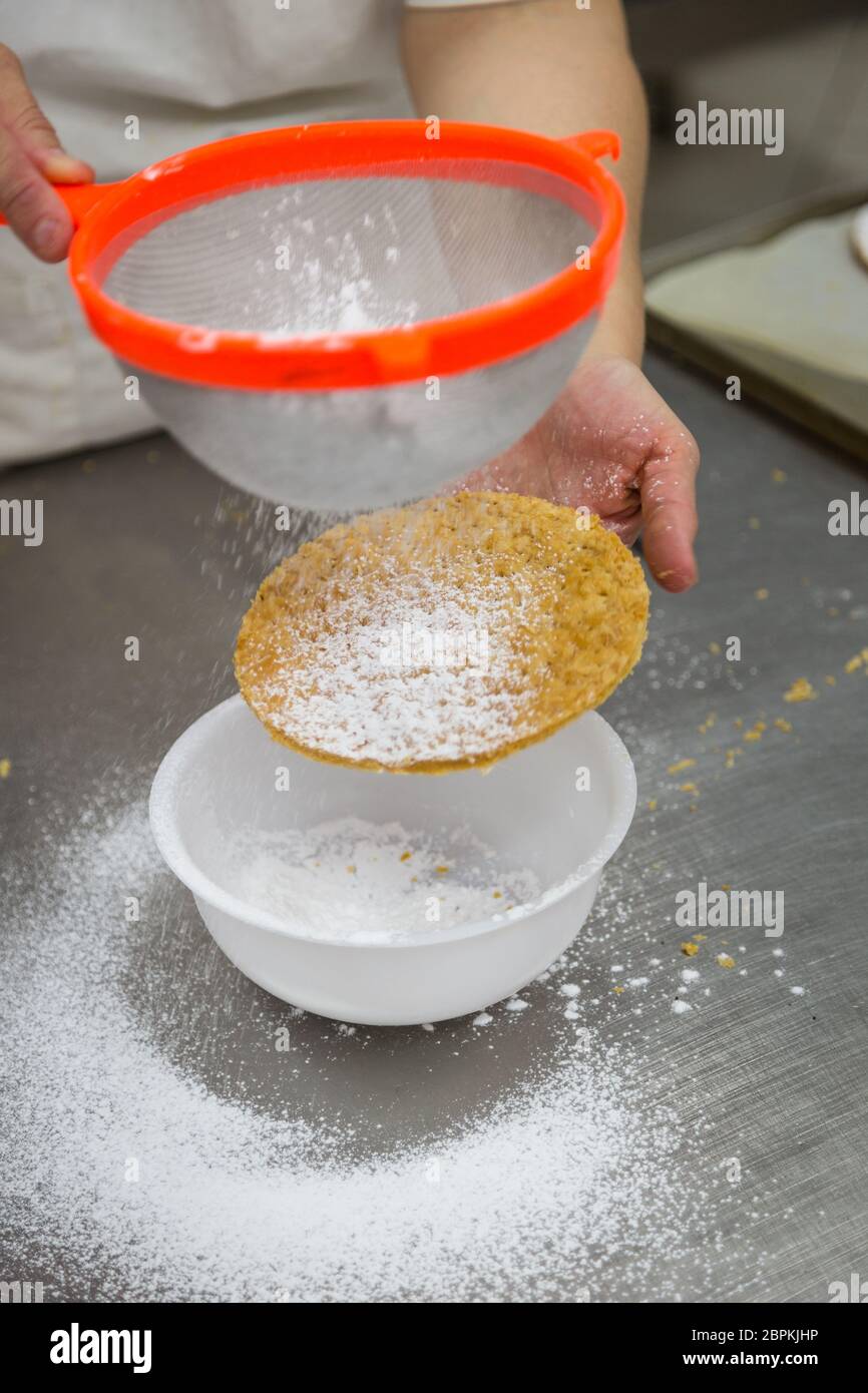 puff pastry used as a base for desserts Stock Photo - Alamy