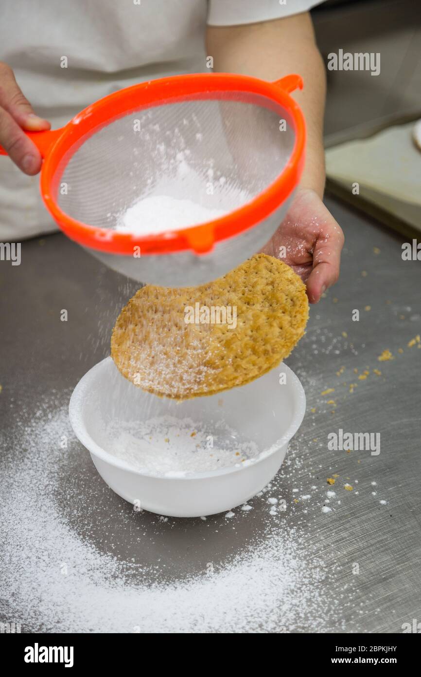 puff pastry used as a base for desserts Stock Photo - Alamy