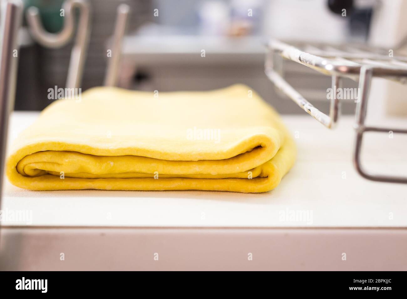 puff pastry used as a base for desserts Stock Photo - Alamy