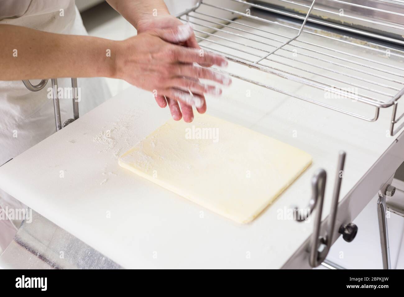 puff pastry used as a base for desserts Stock Photo - Alamy