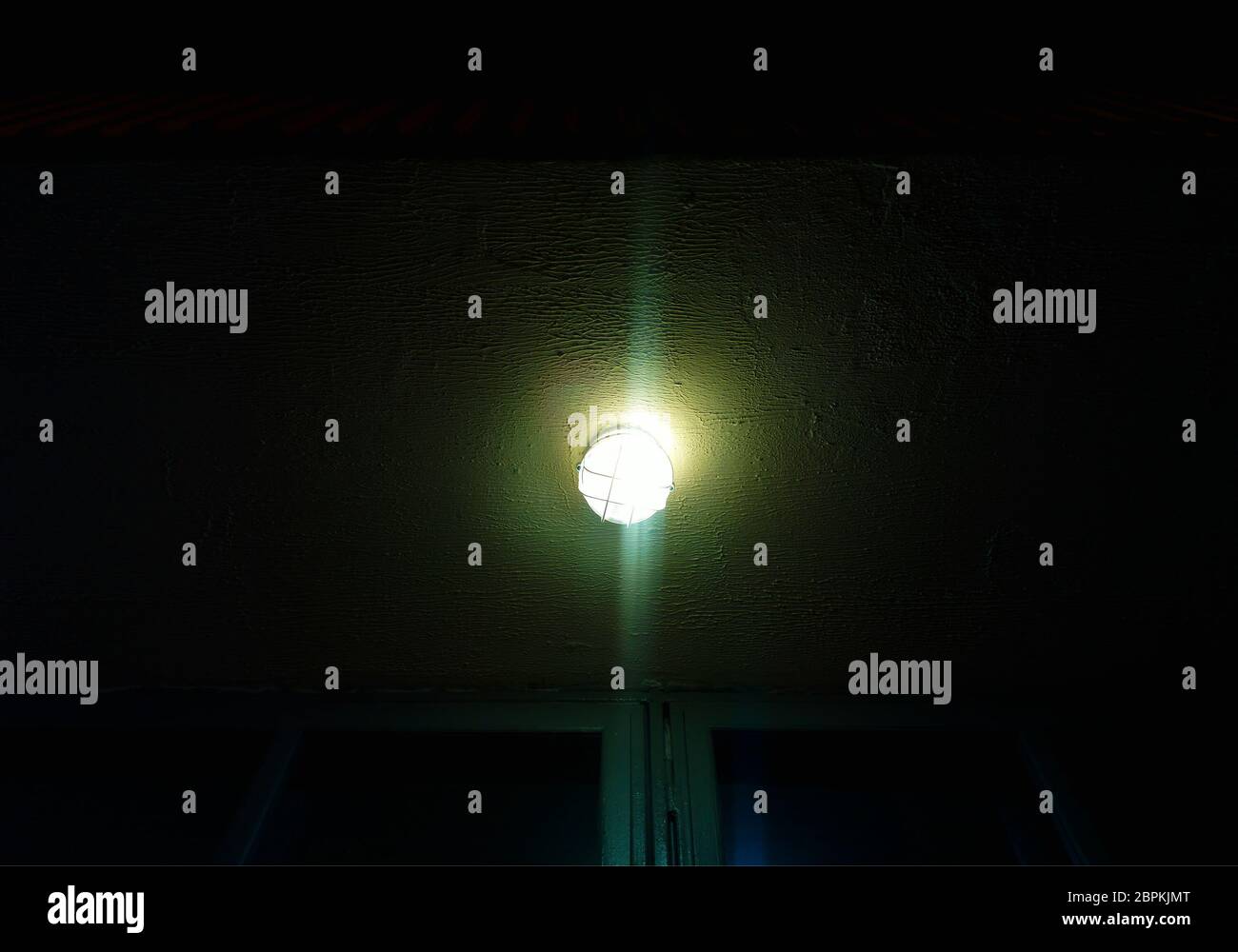 Light flare from night lamp background Stock Photo - Alamy