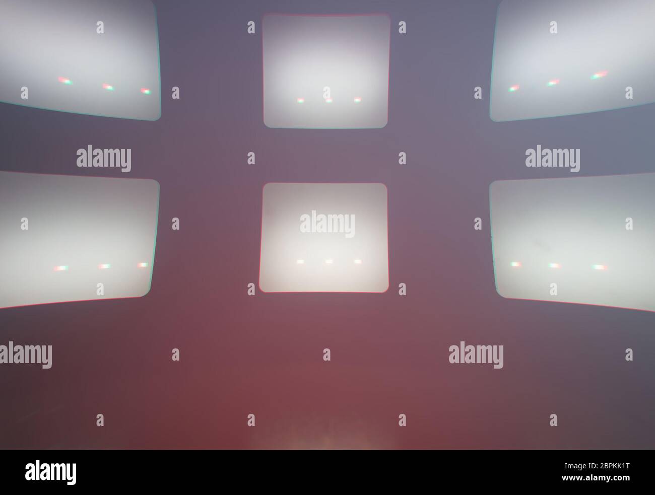 Six empty tv screens abstract background Stock Photo - Alamy