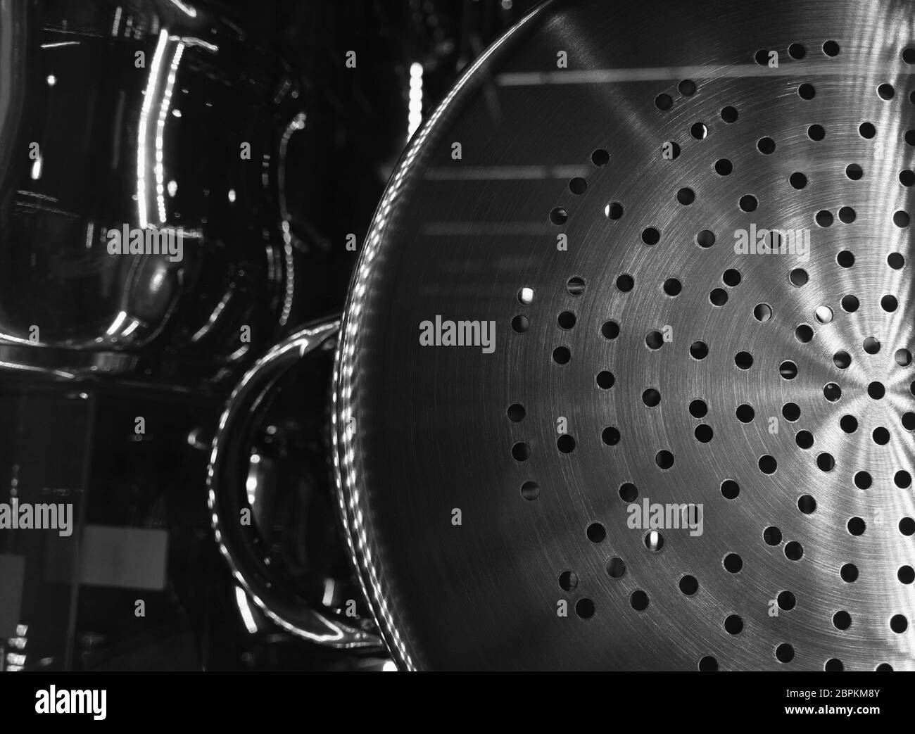 Perforated metal light Black and White Stock Photos & Images - Alamy