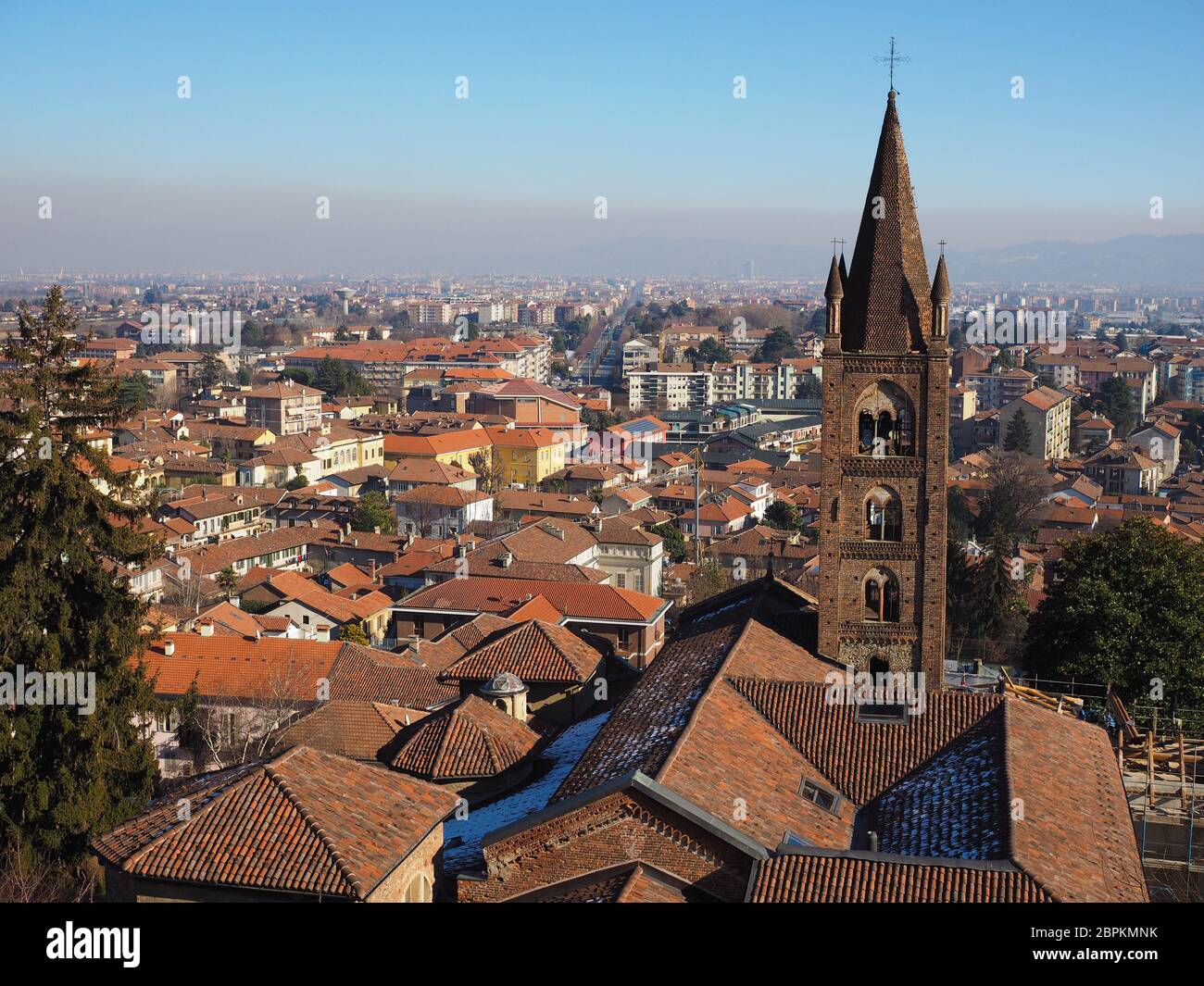 Aerial view of the city of Rivoli, Italy Stock Photo - Alamy