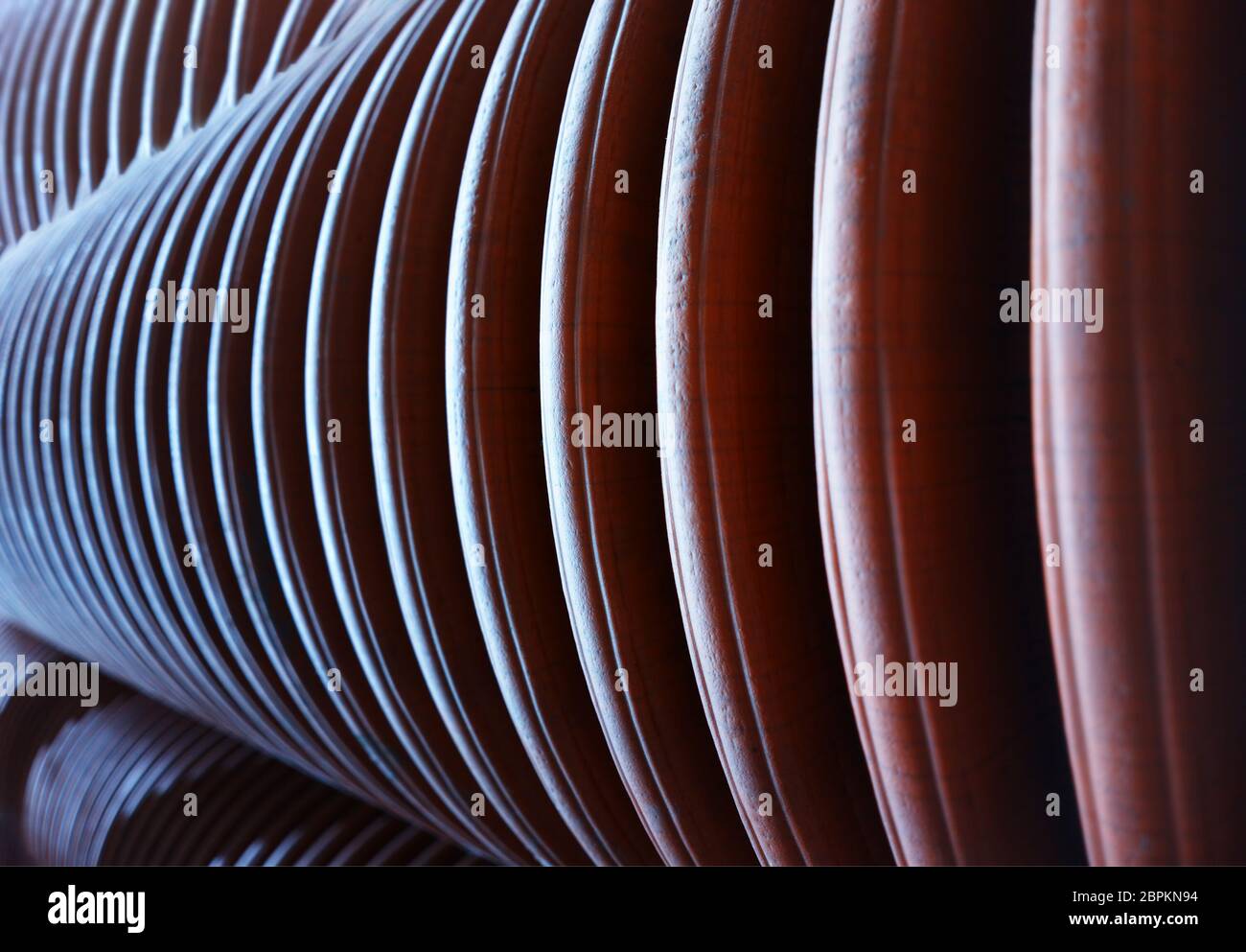 Vertical clay construction pancakes texture Stock Photo - Alamy