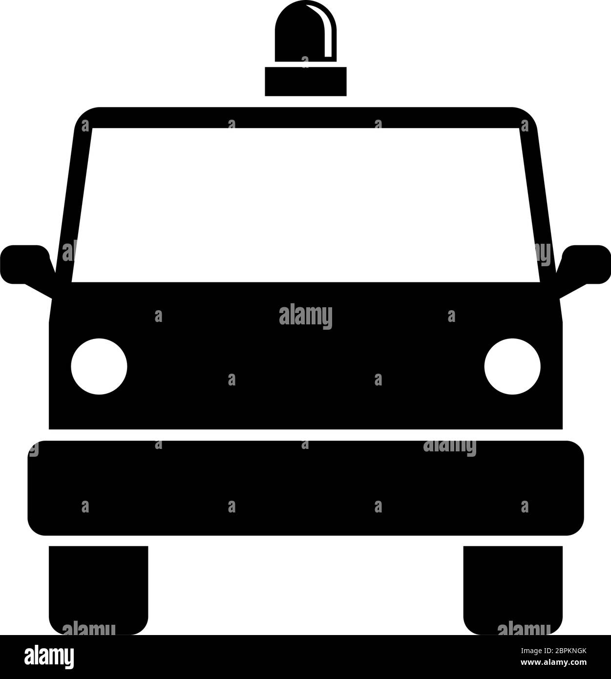 Police Van, Special Forces Minibus. Flat Vector Icon illustration ...