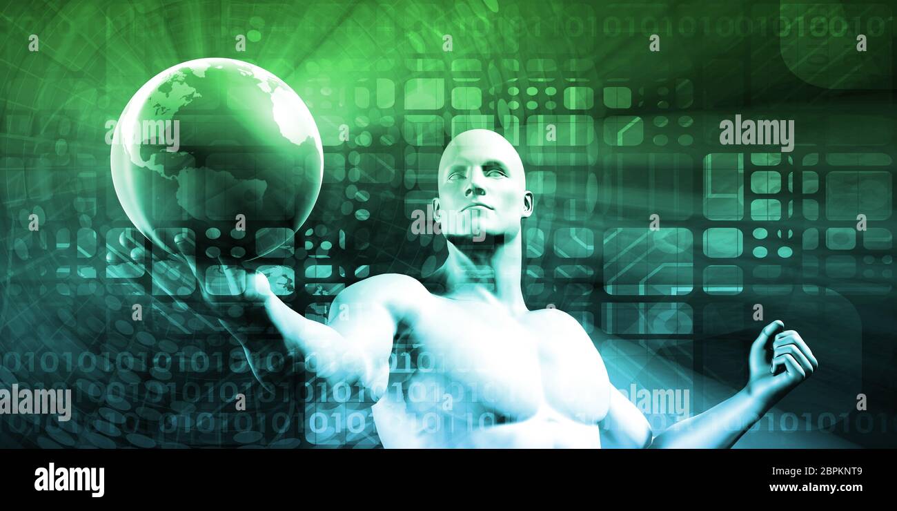 Global Access of Service and Technology Solutions System Stock Photo ...