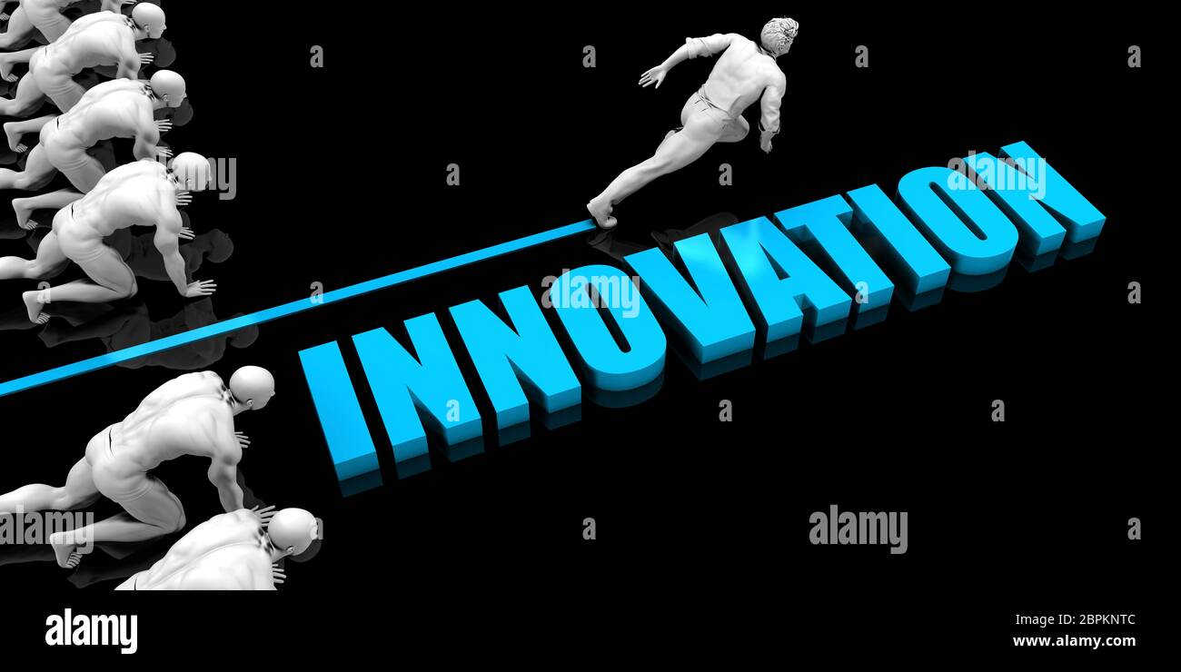 Superior Innovation Concept with Competitive Advantage Stock Photo - Alamy