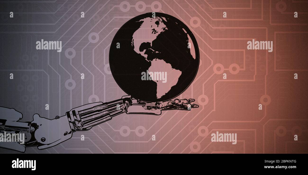 Global Business Network as a Blueprint Sketch Stock Photo - Alamy