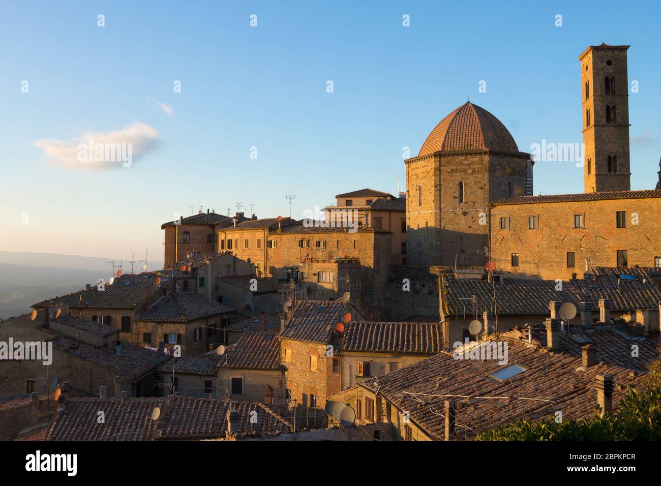 Volterra city landscape, Tuscany, Italy. Hystorical town. Italian ...