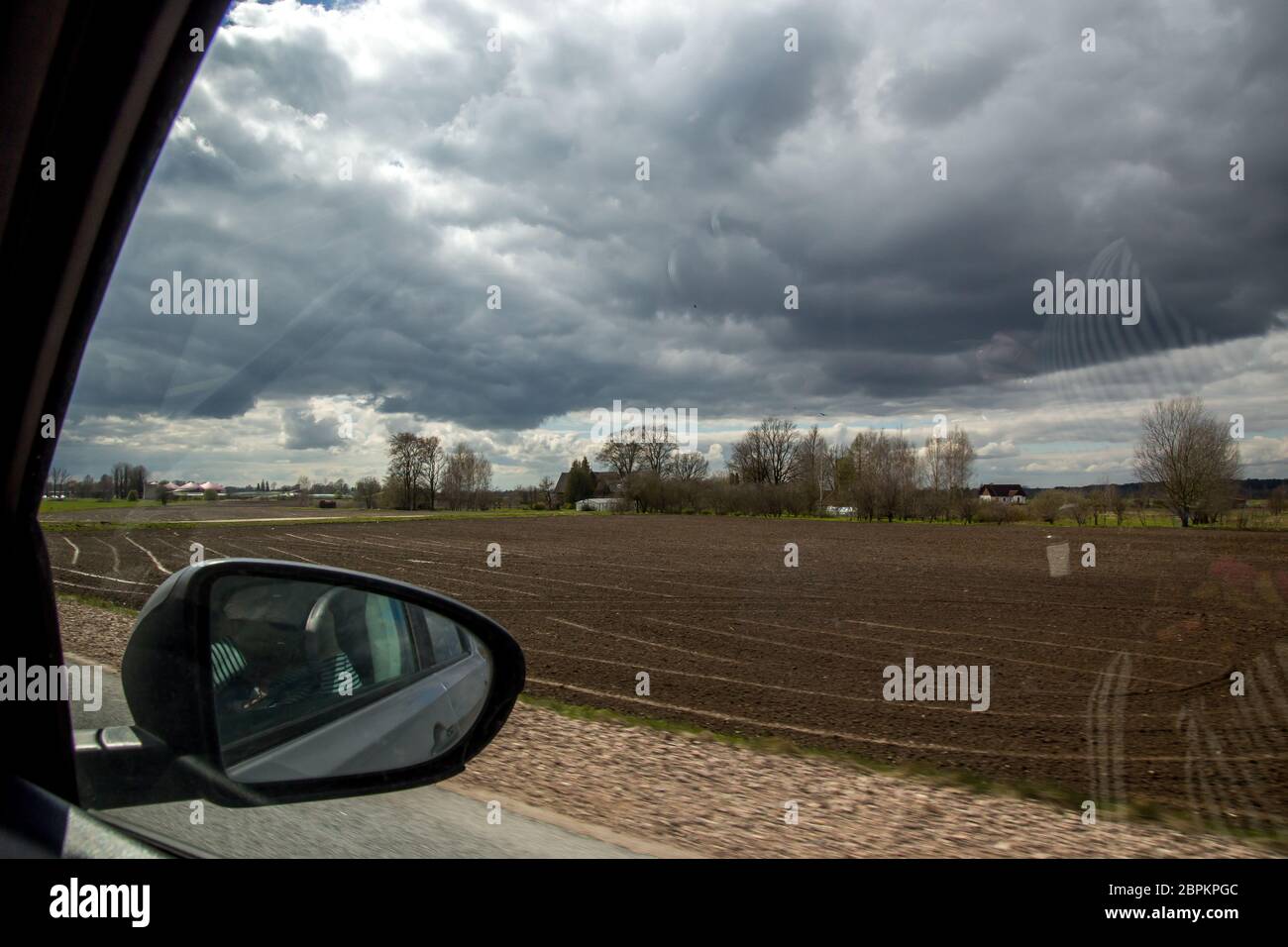 Spring view from car window hi-res stock photography and images - Alamy