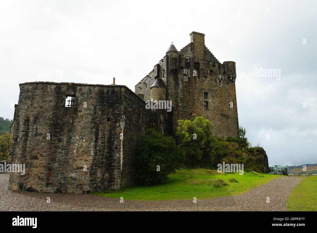 View of Eilean Donan Castle from Scotland. Ancient medieval castle ...