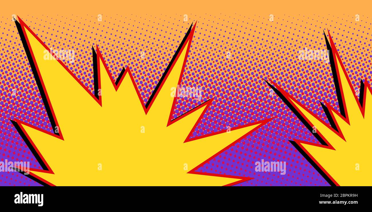 Yellow star comic talk comic hi-res stock photography and images - Alamy