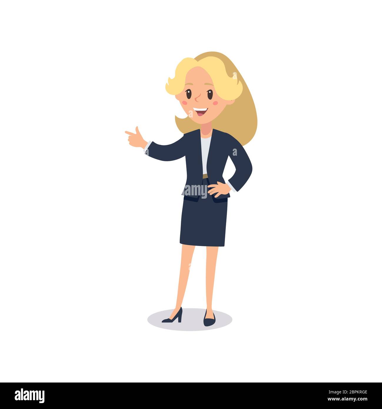 Helper cartoon woman hi-res stock photography and images - Alamy
