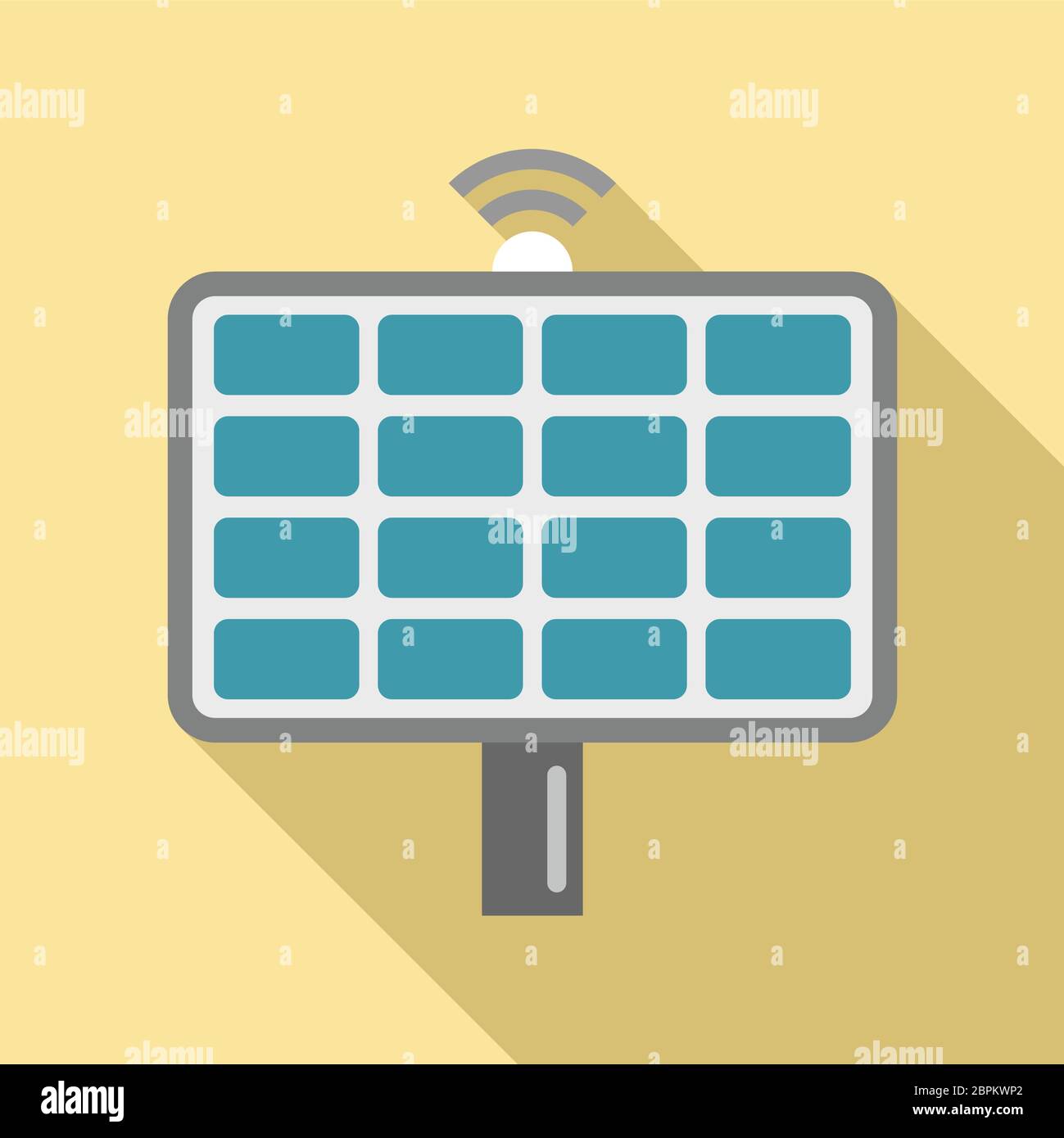 Solar panel icon. Flat illustration of solar panel vector icon for web ...