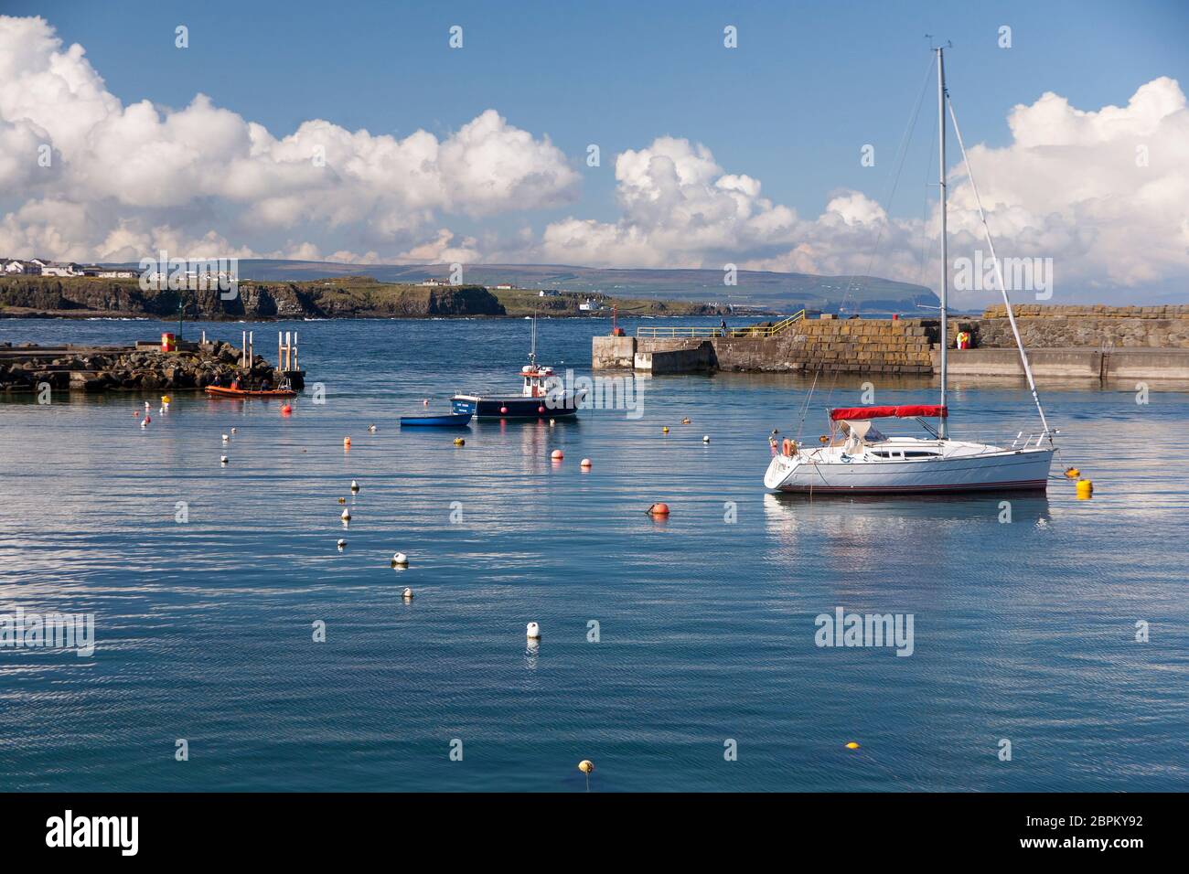 Portrush harbour, Northern Ireland Stock Photo - Alamy
