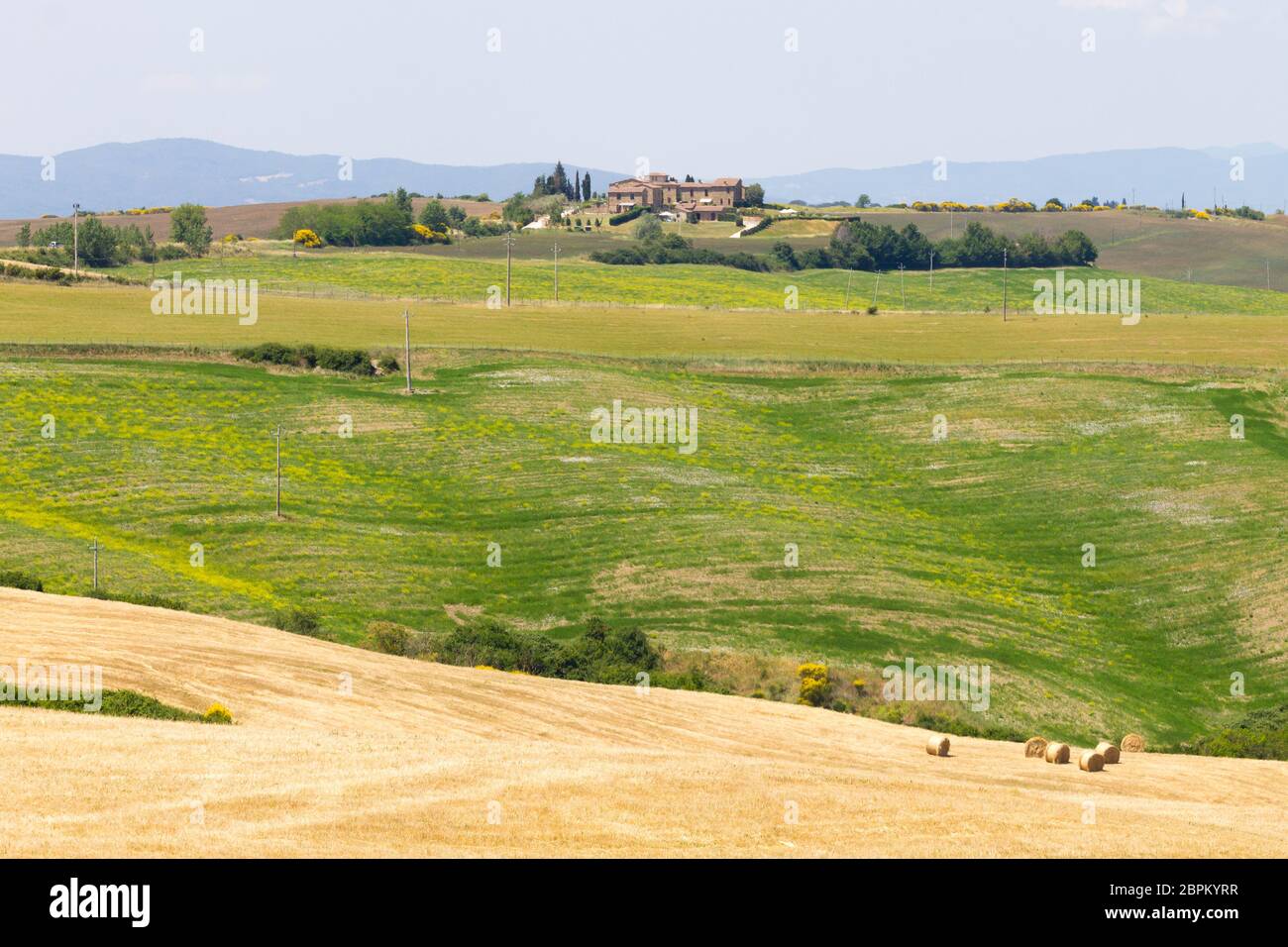 Tuscany hills landscape, Italy. Rural italian panorama Stock Photo - Alamy