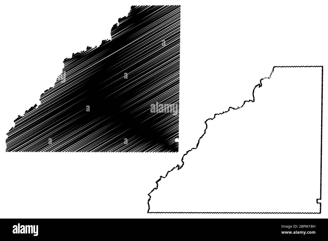 Mitchell county map Black and White Stock Photos & Images - Alamy