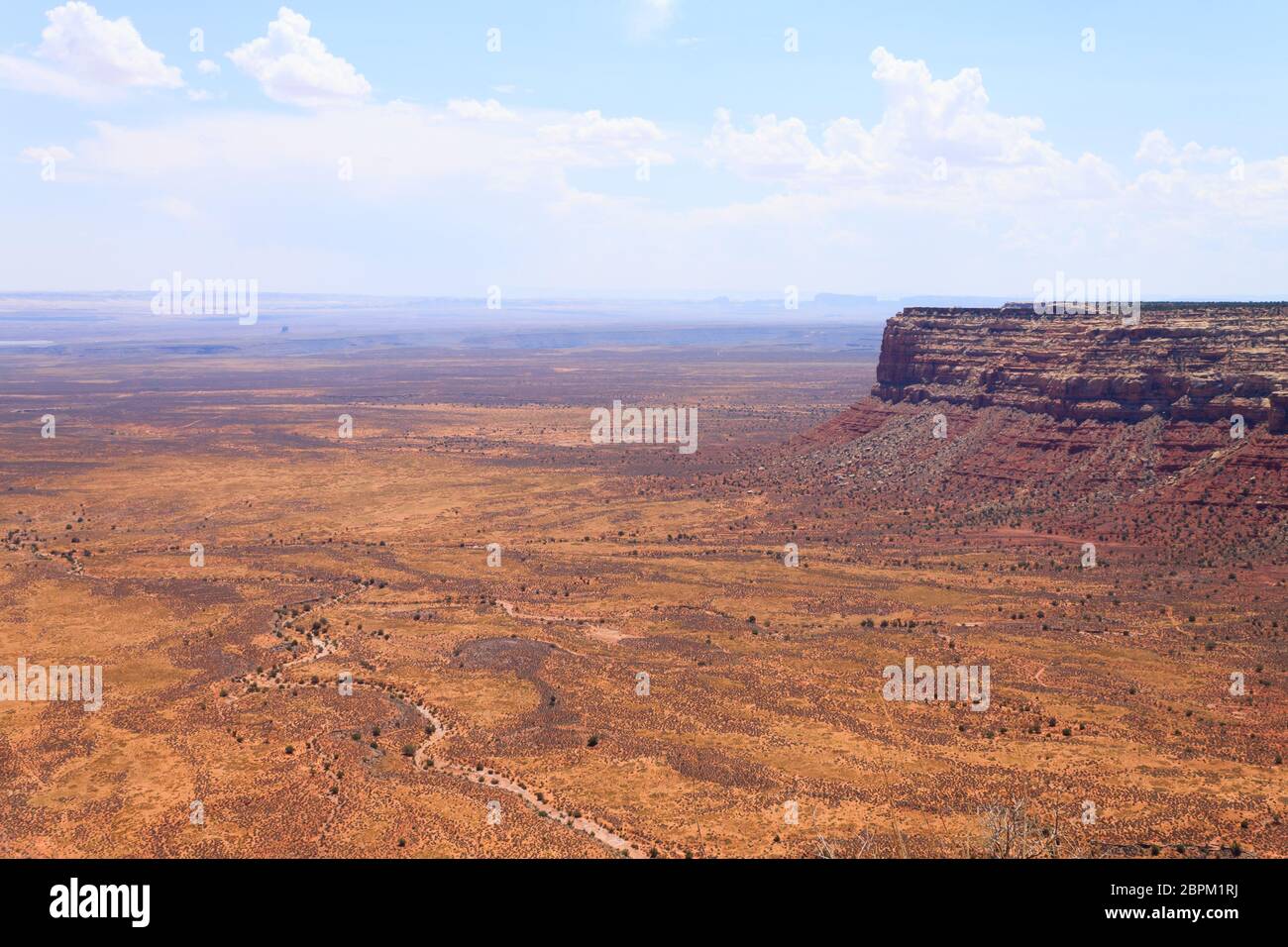 Arizona panorama from Moki Dugway, Muley Point Overlook. Open space ...
