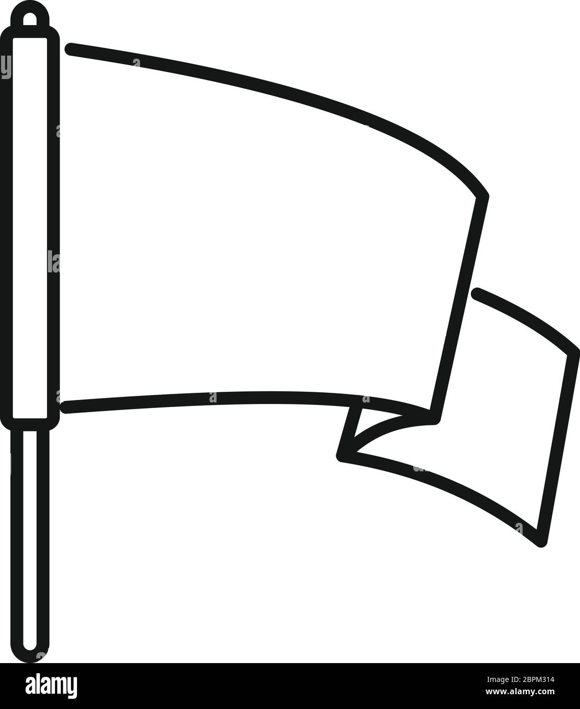 Peace flag icon. Outline peace flag vector icon for web design isolated ...