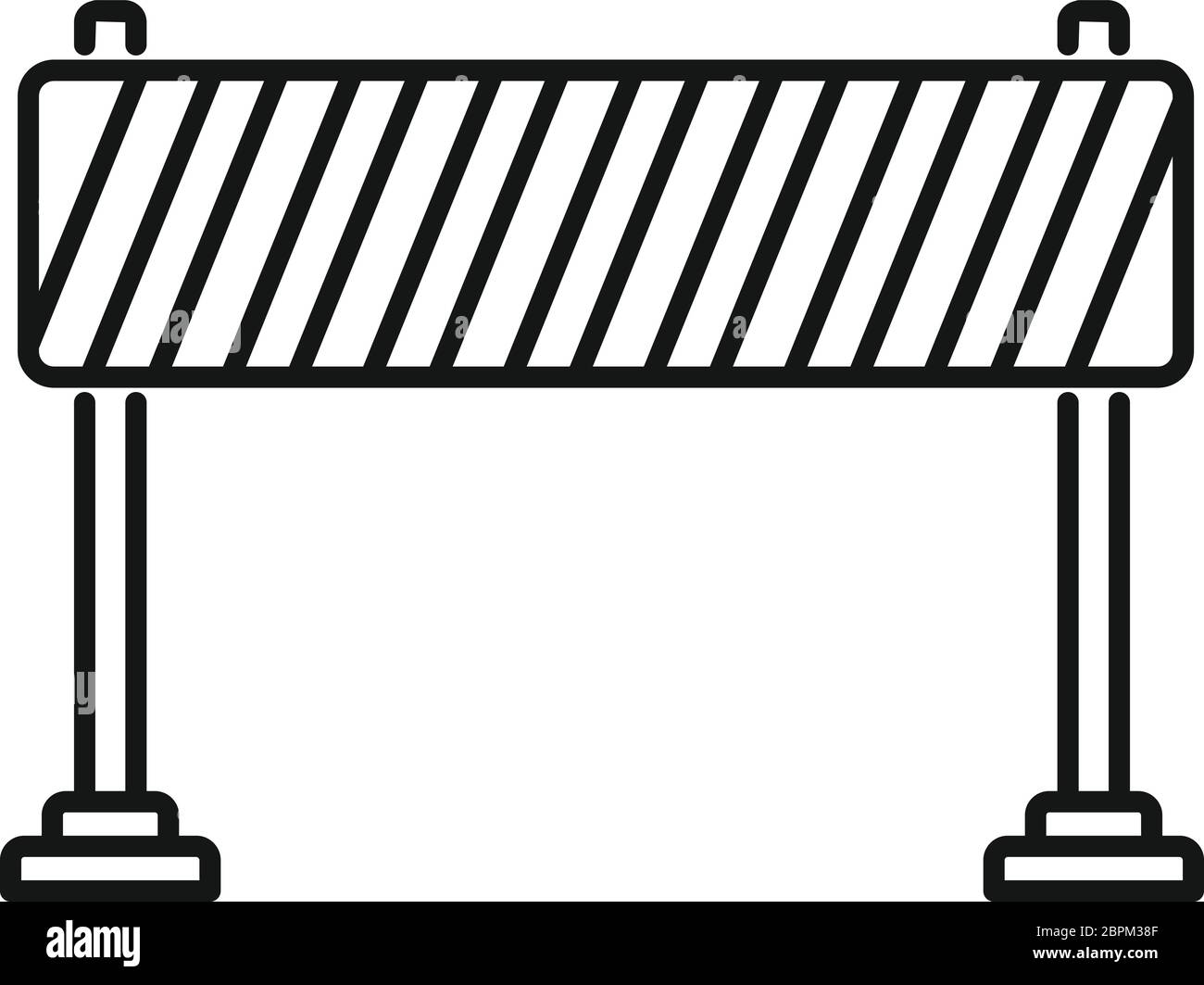 Road barrier icon. Outline road barrier vector icon for web design ... Road barrier icon. Outline road barrier vector icon for web design ...