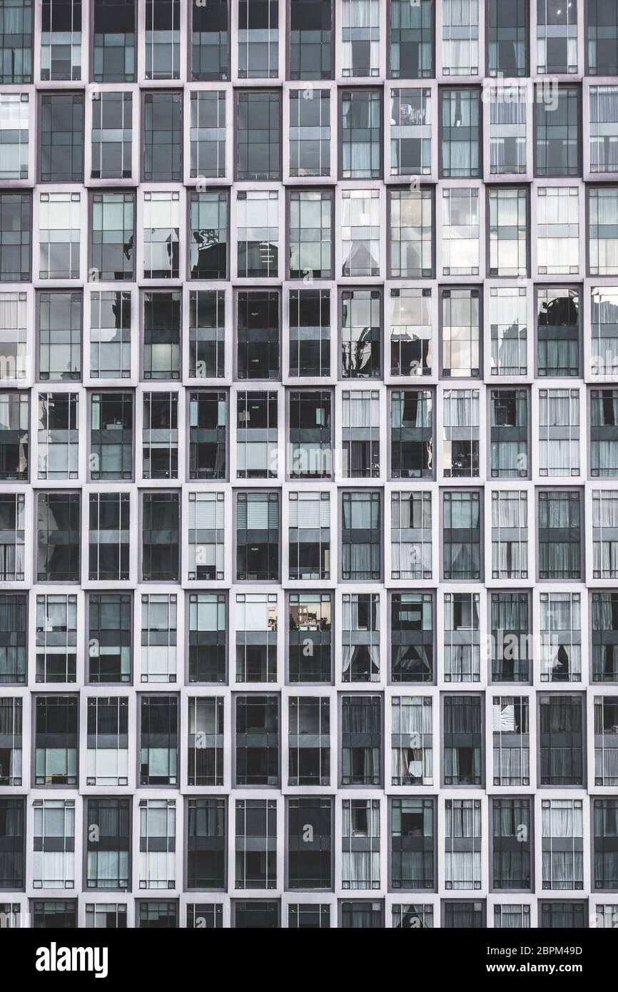 Modern office building facade and windows, front view Stock Photo - Alamy