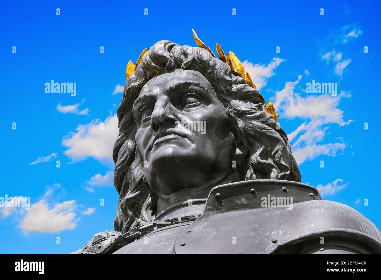 King Matthias Corvin Statue in Cluj-Napoca, Romania Stock Photo - Alamy