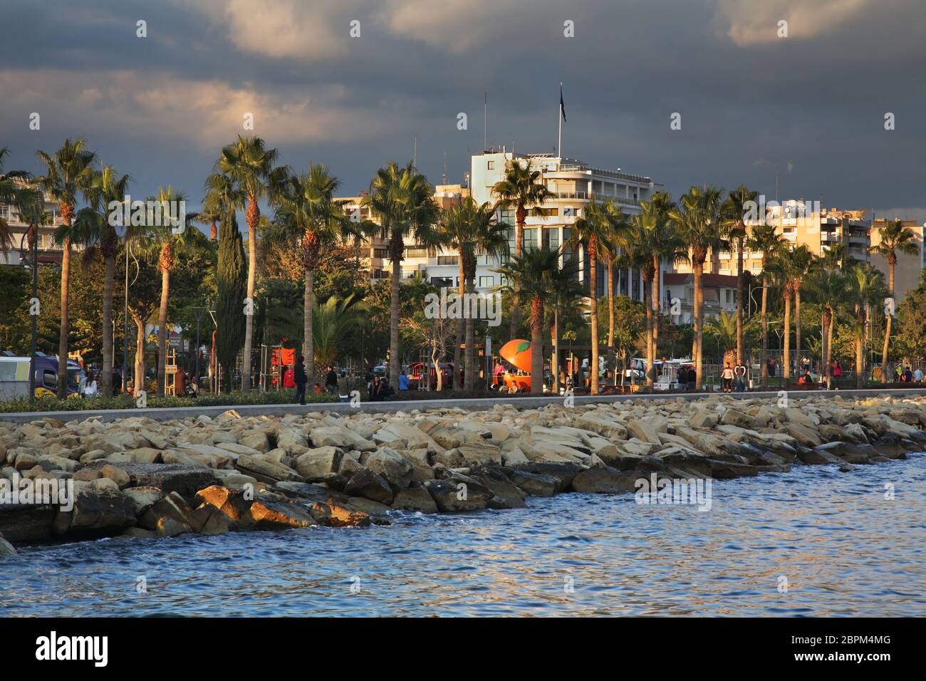 Molos embankment in Limassol. Cyprus Stock Photo - Alamy