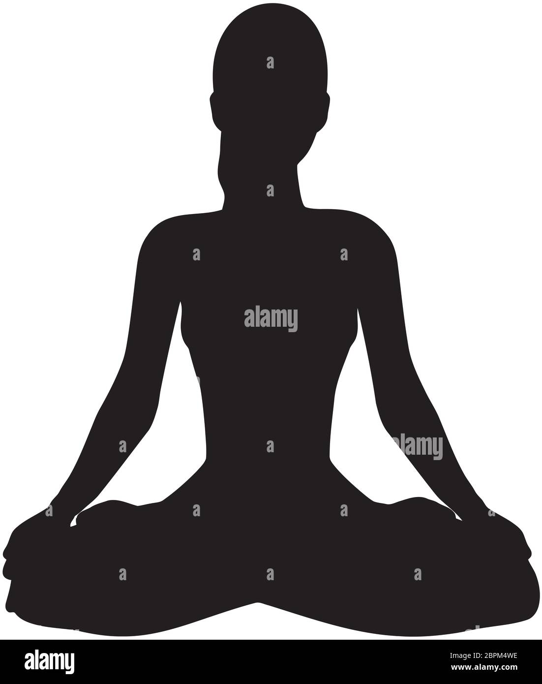 meditation spiritual zen spirit person woman silhouette illustration ...