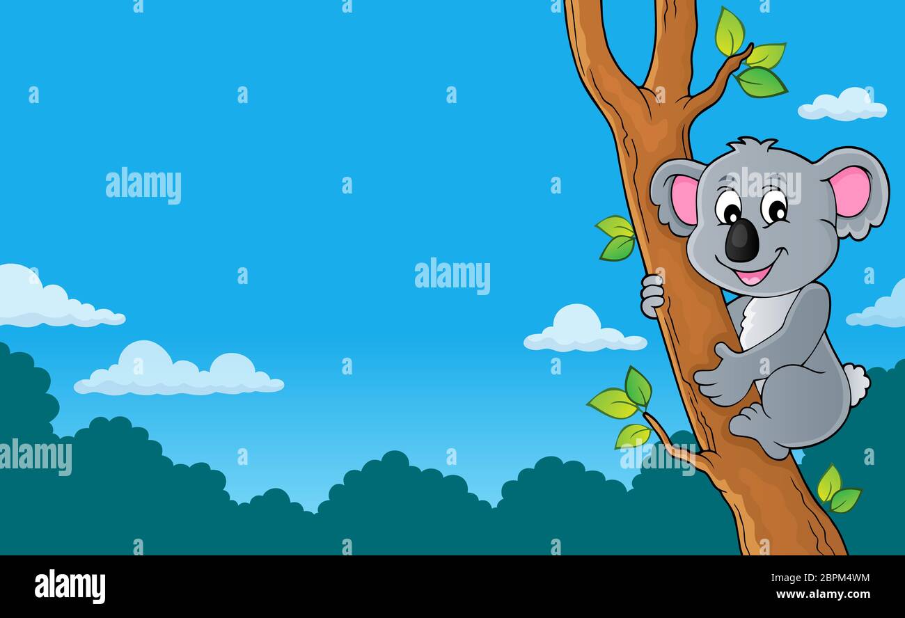Koala theme image 3 - picture illustration Stock Photo - Alamy
