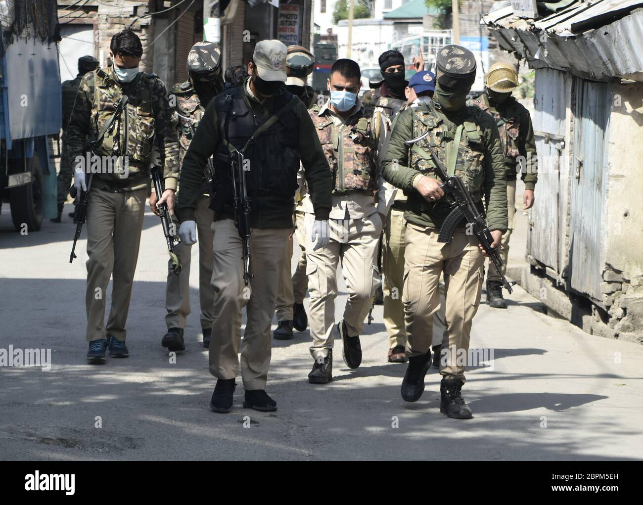 Indian paramilitary vehicles hi-res stock photography and images - Alamy