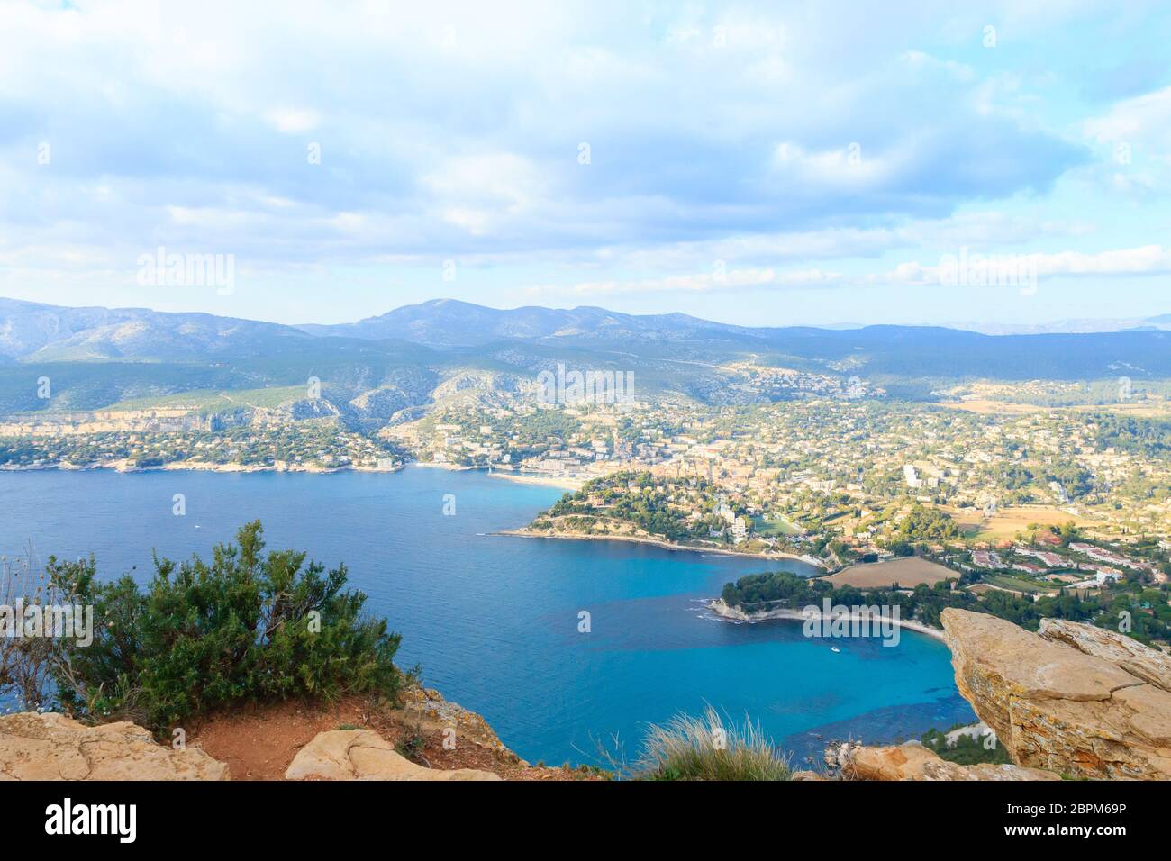 Cassis beach sea french riviera cote dazur france hi-res stock ...