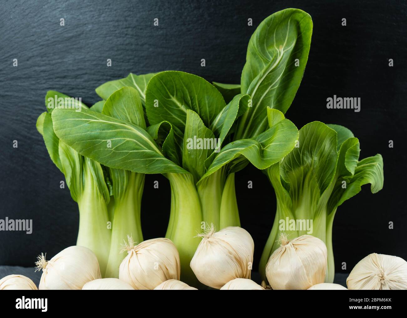 The green chinese cabbage pak choi Stock Photo - Alamy