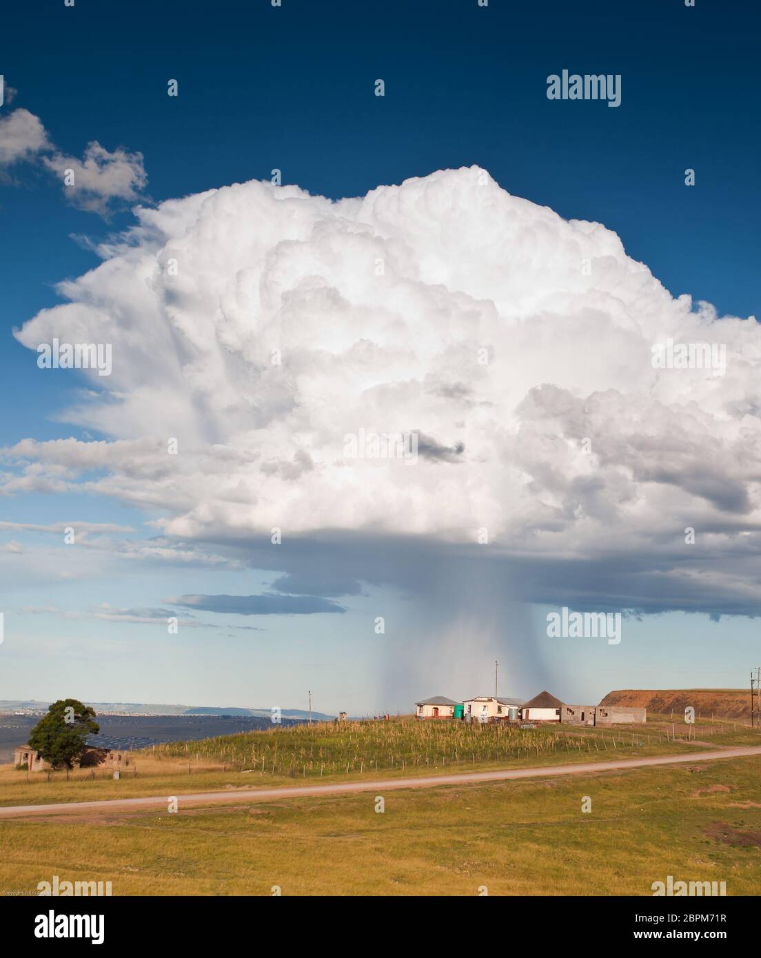 storm over rural farm land Stock Photo - Alamy