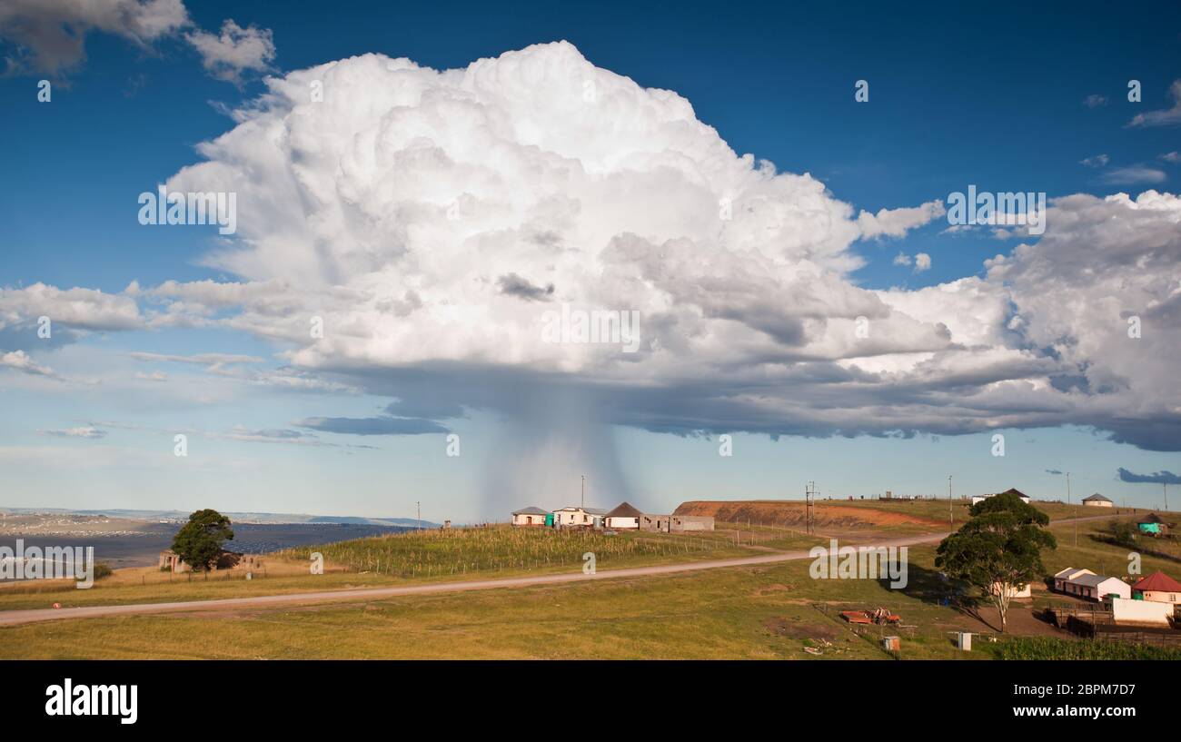 storm over rural farm land Stock Photo - Alamy