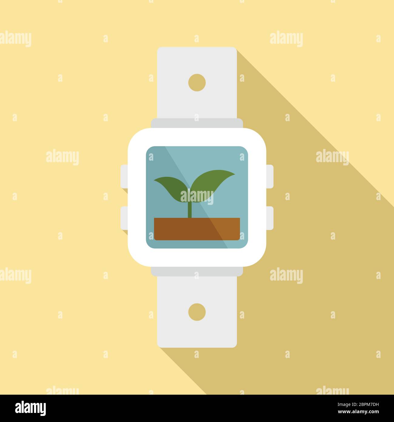 Agriculture watch icon. Flat illustration of agriculture watch vector ...