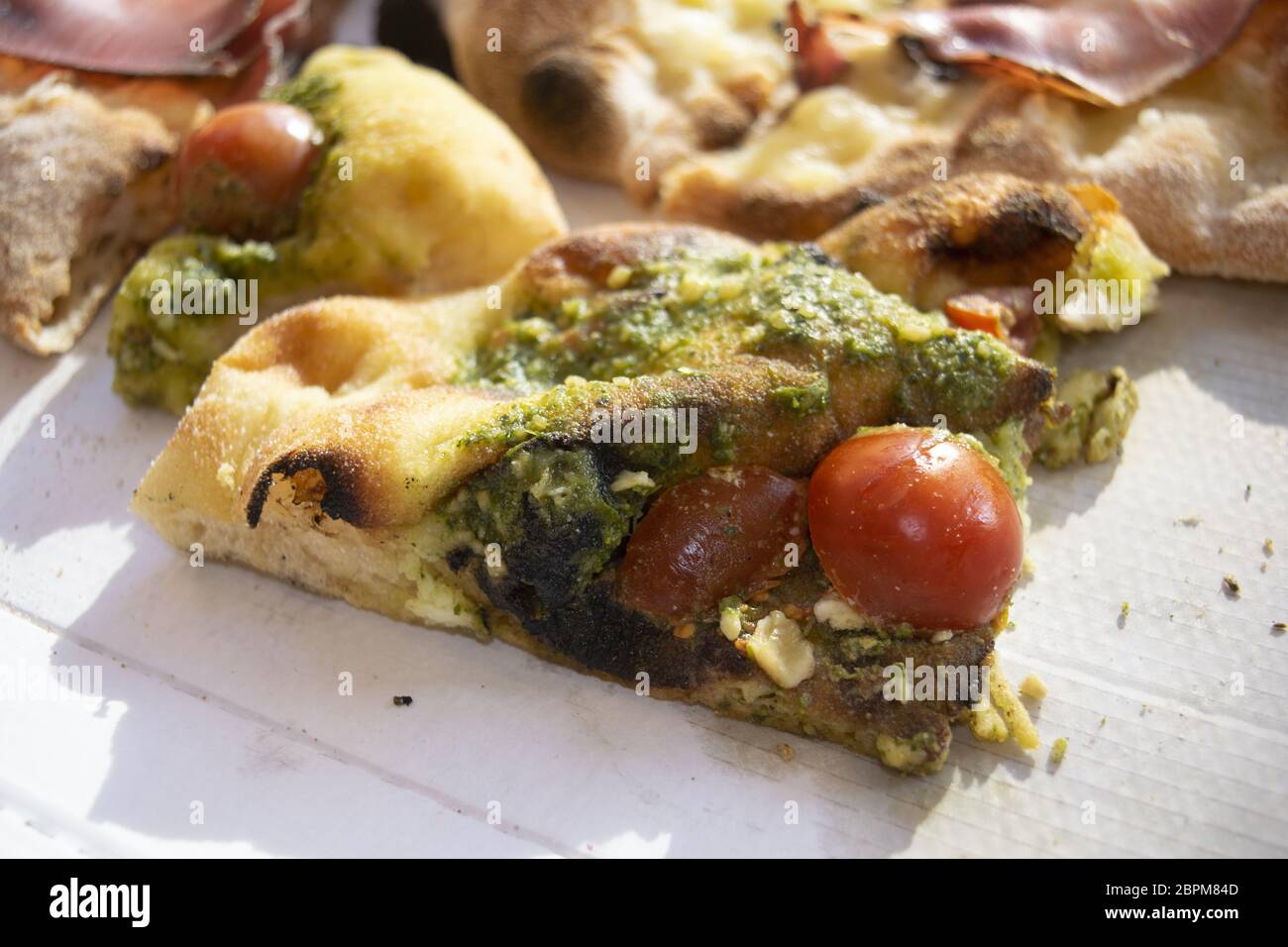roman pinsa a typical roman kind of pizza Stock Photo - Alamy