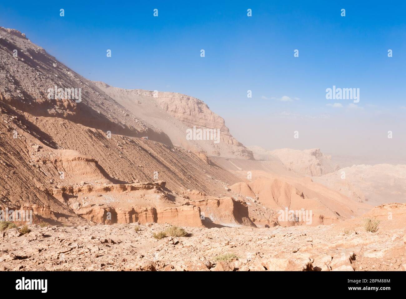 Valley of the Moon landscape, Chile. Chilean panorama. Valle de la Luna ...