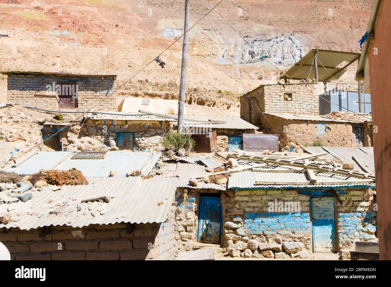 Potosi miner houses view,Bolivia. Bolivian mining city Stock Photo - Alamy